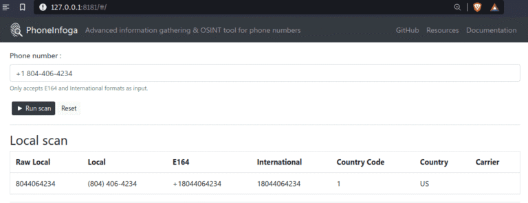PhoneInfoga - OSINT Information Gathering framework for Phone Numbers ...